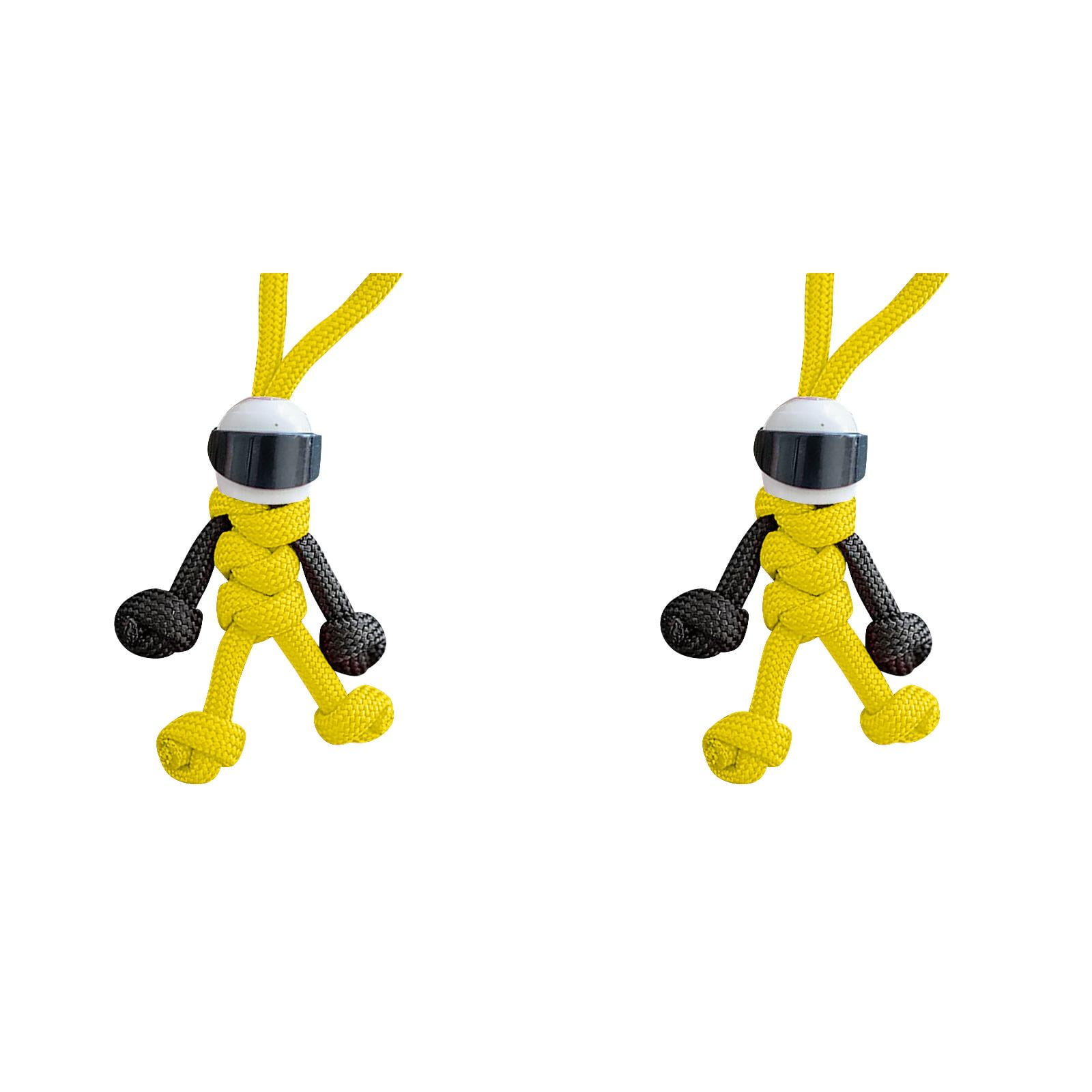 2 Pack,Motorcyclist Minifigure Hanging Chain Umbrella Rope Weaving ...