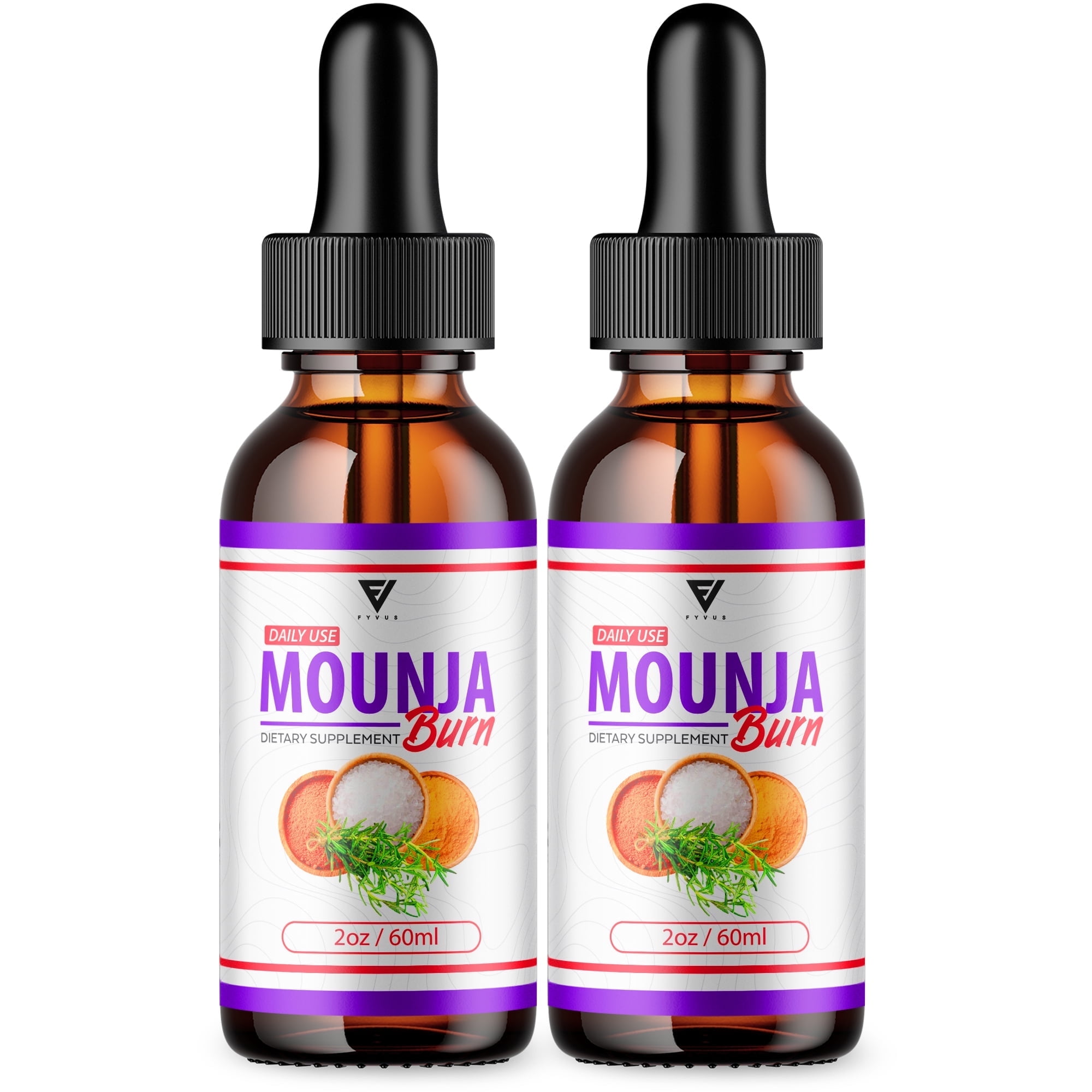 (2 Pack) Mounja Burn Drops, Mounja Burn Dietary Supplement Advanced ...