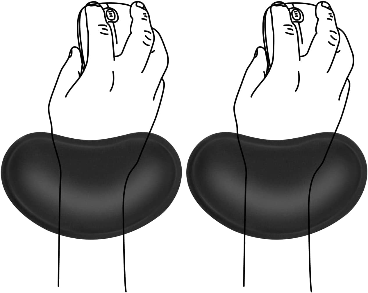 2 Pack Mouse Wrist Rest, Memory Foam Mouse Wrist Rest Pad Support ...