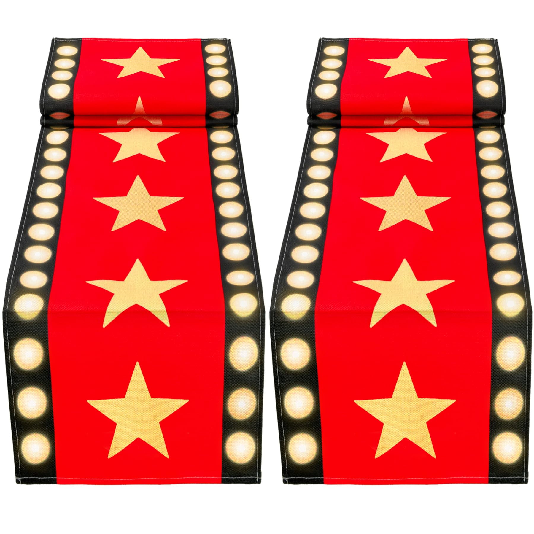 2 Pack Movie Night Table Runner Now Showing Theater Themed Birthday ...