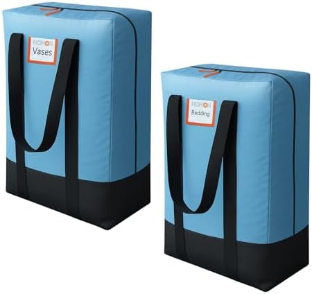 2 Pack Moving Bags, Heavy Duty Storage Bags with Zipper, Extra Large ...