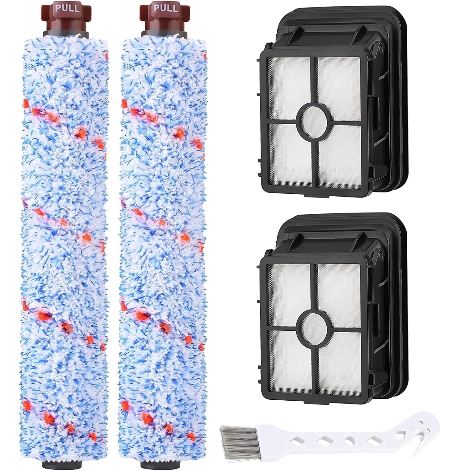 2 Pack Multi-Surface Brush Roll 1868 + 2 Pack Vacuum Filter 1866 for ...