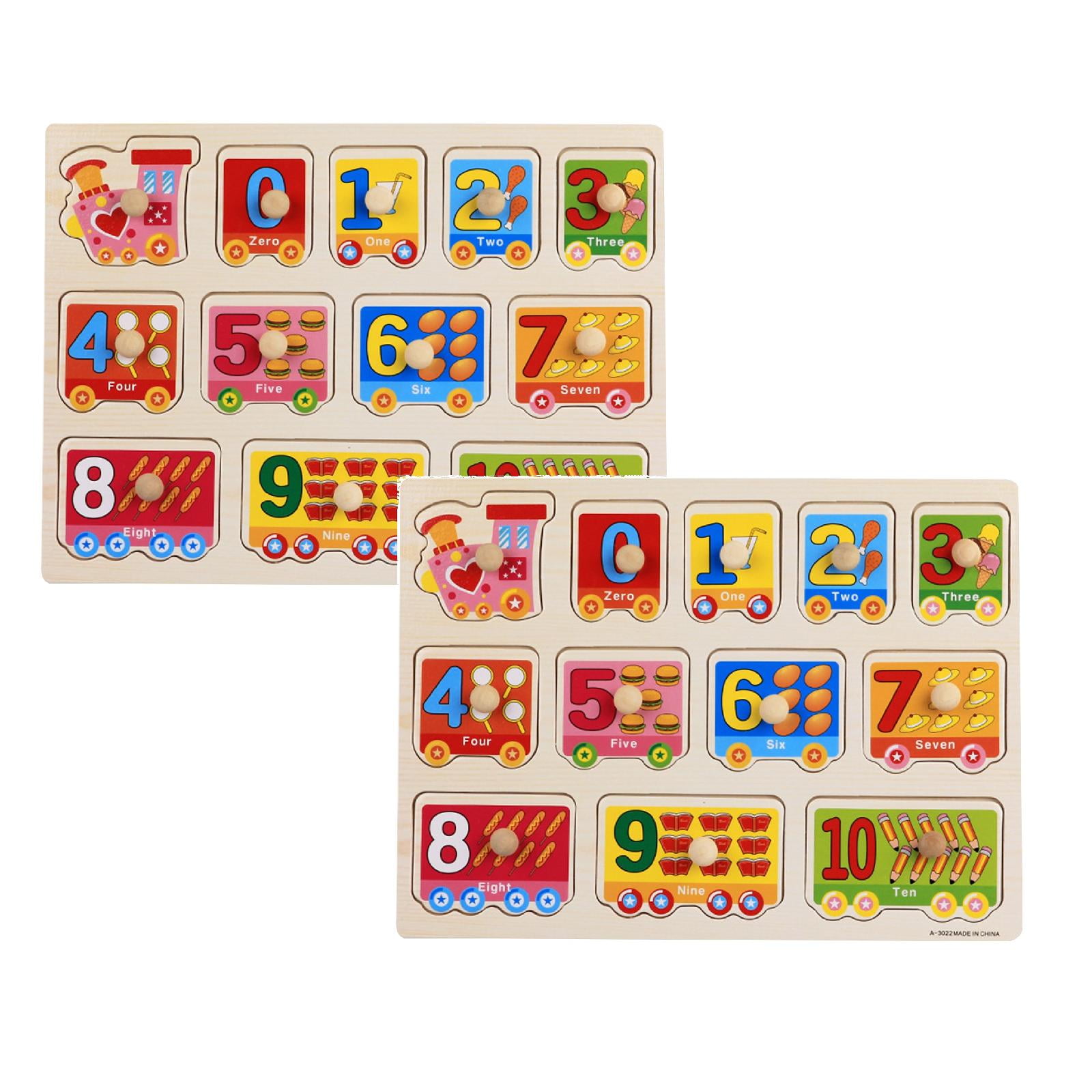 2 Pack Multiplication Tables for Alphabet Letters for Bath Tub Wooden ...