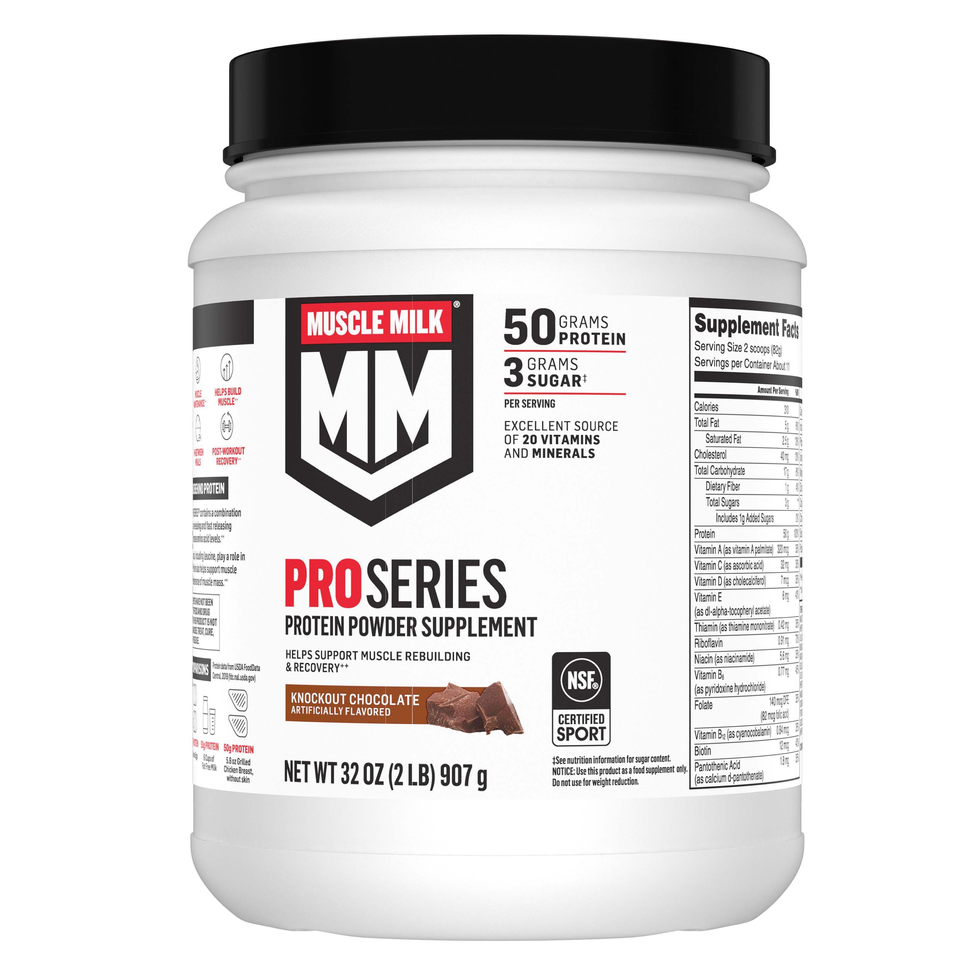 2 Pack - Muscle Milk Pro Series 50 Knock Out Chocolate Protein - 2 lb ...
