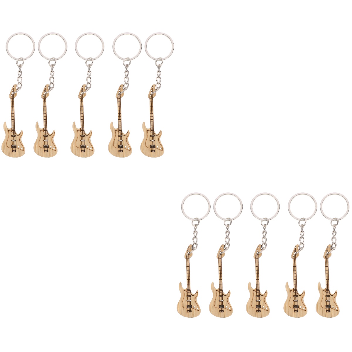 2 Pack Music Gifts Key Ring Chain Mariachi Guitar Keychain Man Miss ...