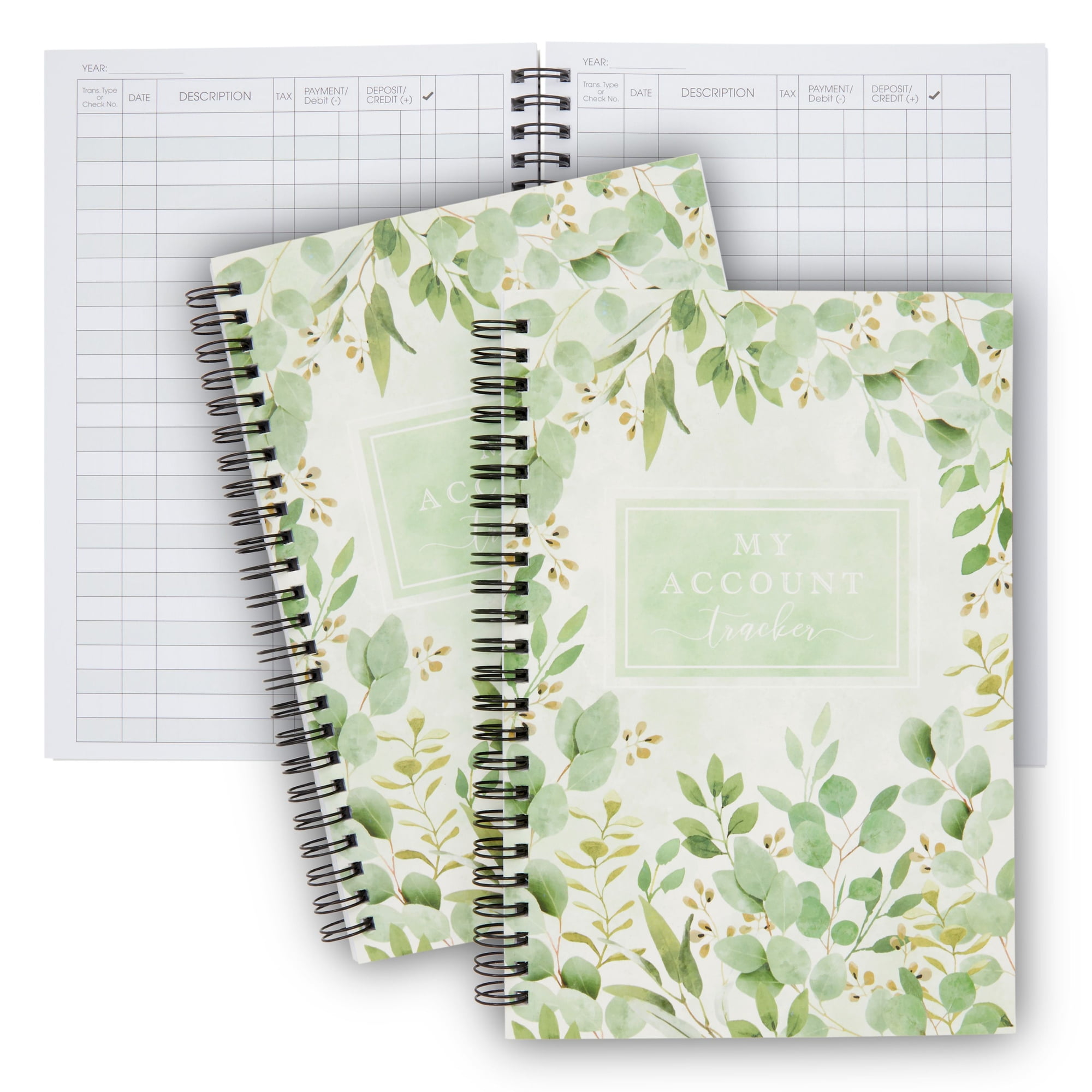 2 Pack Account Spending Tracker Notebook, Business Bookkeeping, 100 ...