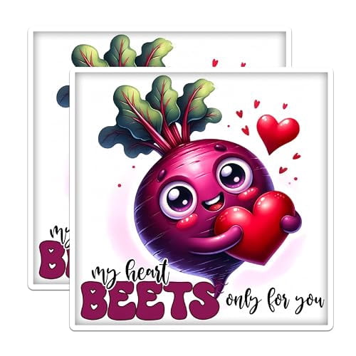 (2 Pack) My Heart Beets Only for You Magnets - Funny Punny Cute Puns ...