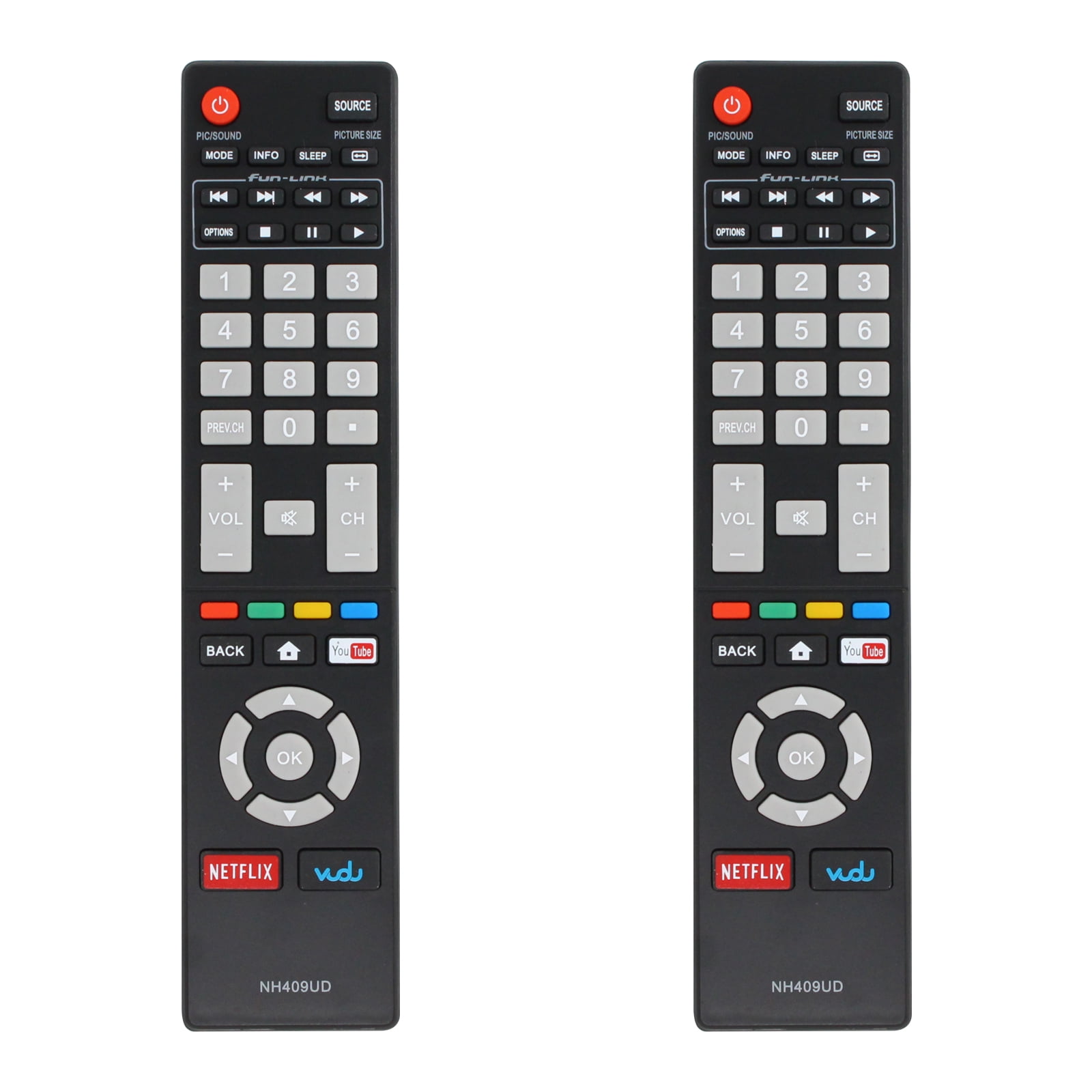 2-Pack NH409UD Remote Control Replacement - Compatible with Magnavox ...