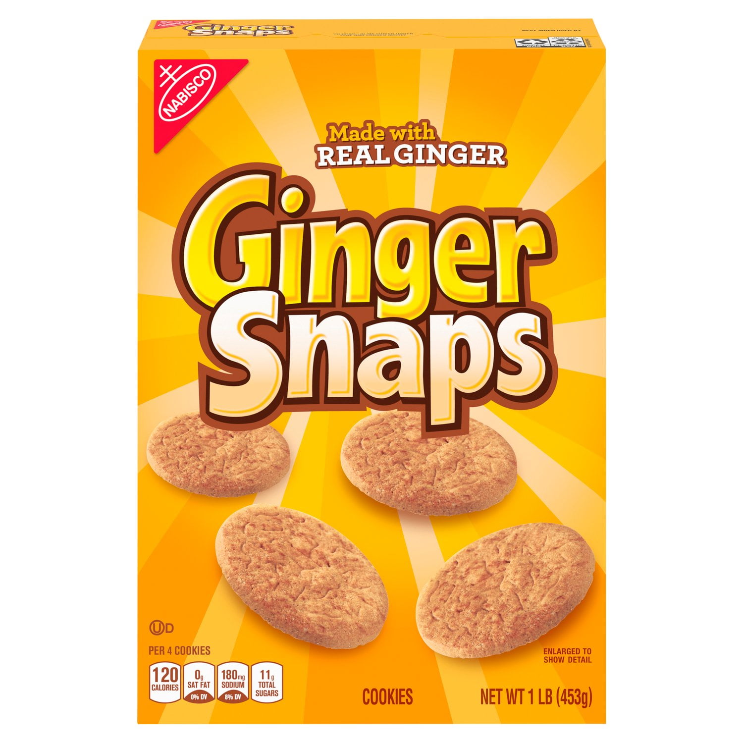 2X - Ginger Snaps Cookies, Ginger Cookies, 16 Oz - Walmart.com