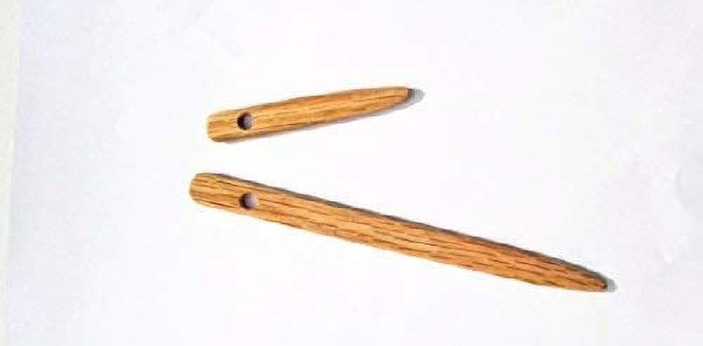 2 Pack Nalbinding Needles Sizes 3 and 6 inches, Natural Wood - Walmart.com