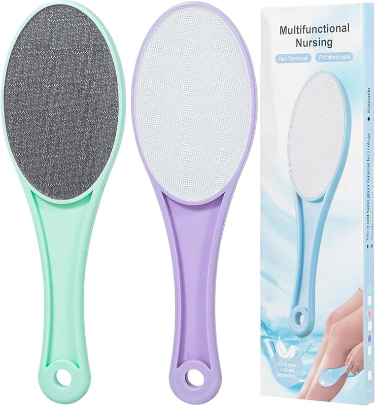 2 Pack Nano Glass Foot File Callus Remover, Beomeen Hard and Dead Skin ...