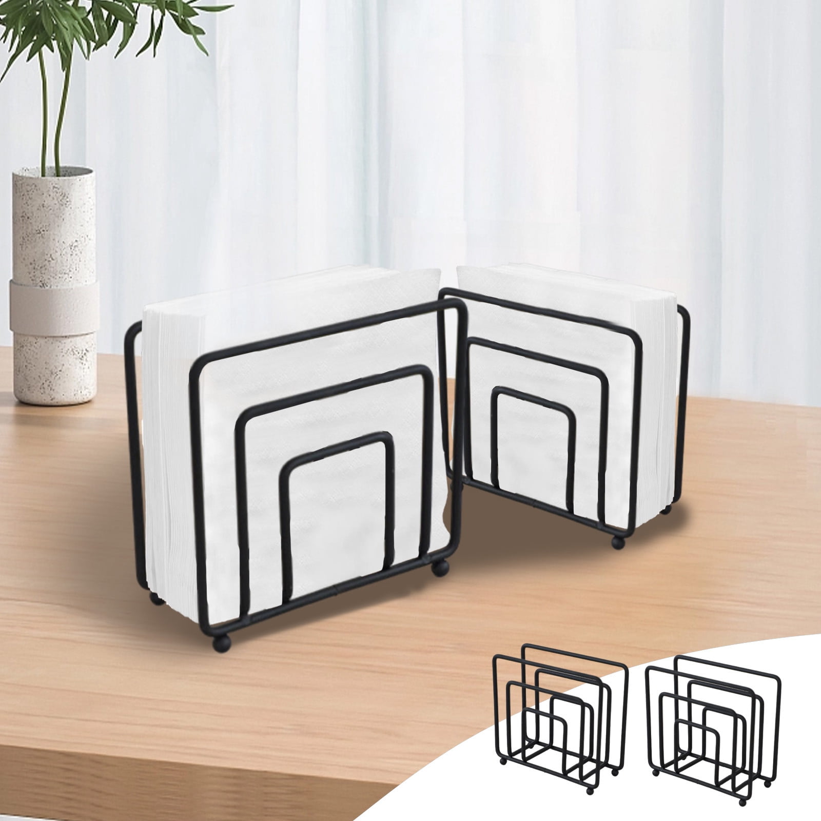 2 Pack Napkin Holder for Table, Napkin Holders for Paper Napkins ...