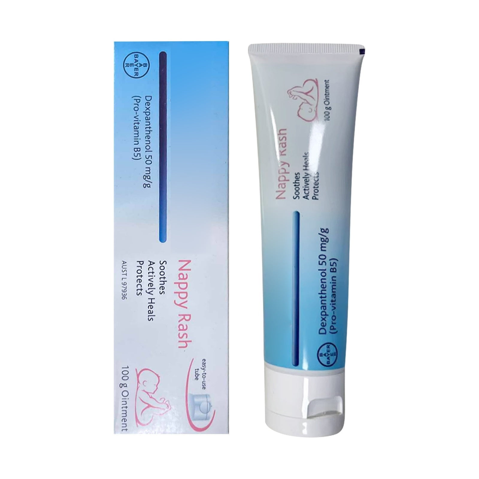 2 Pack Nappy Rash Ointment 100g Baby Soothes Irritation Delicate Skin ...