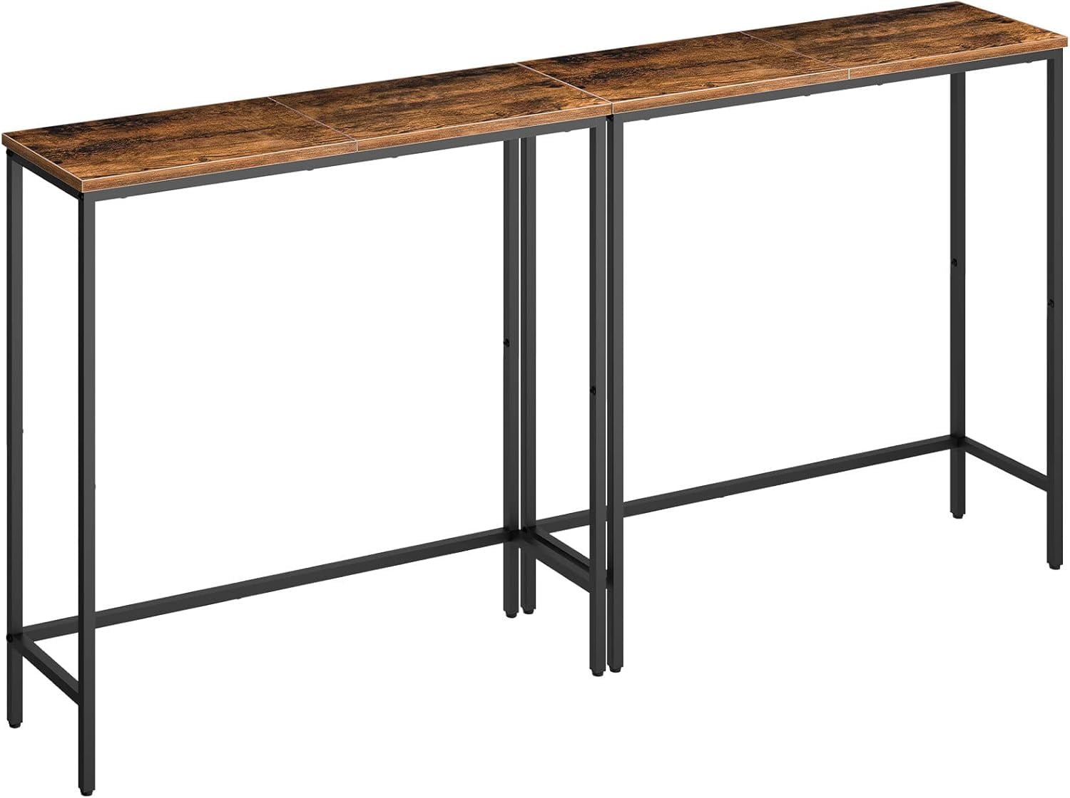 2 Pack Narrow Console Table, 29.5" Small Entryway Table, Thin Sofa ...
