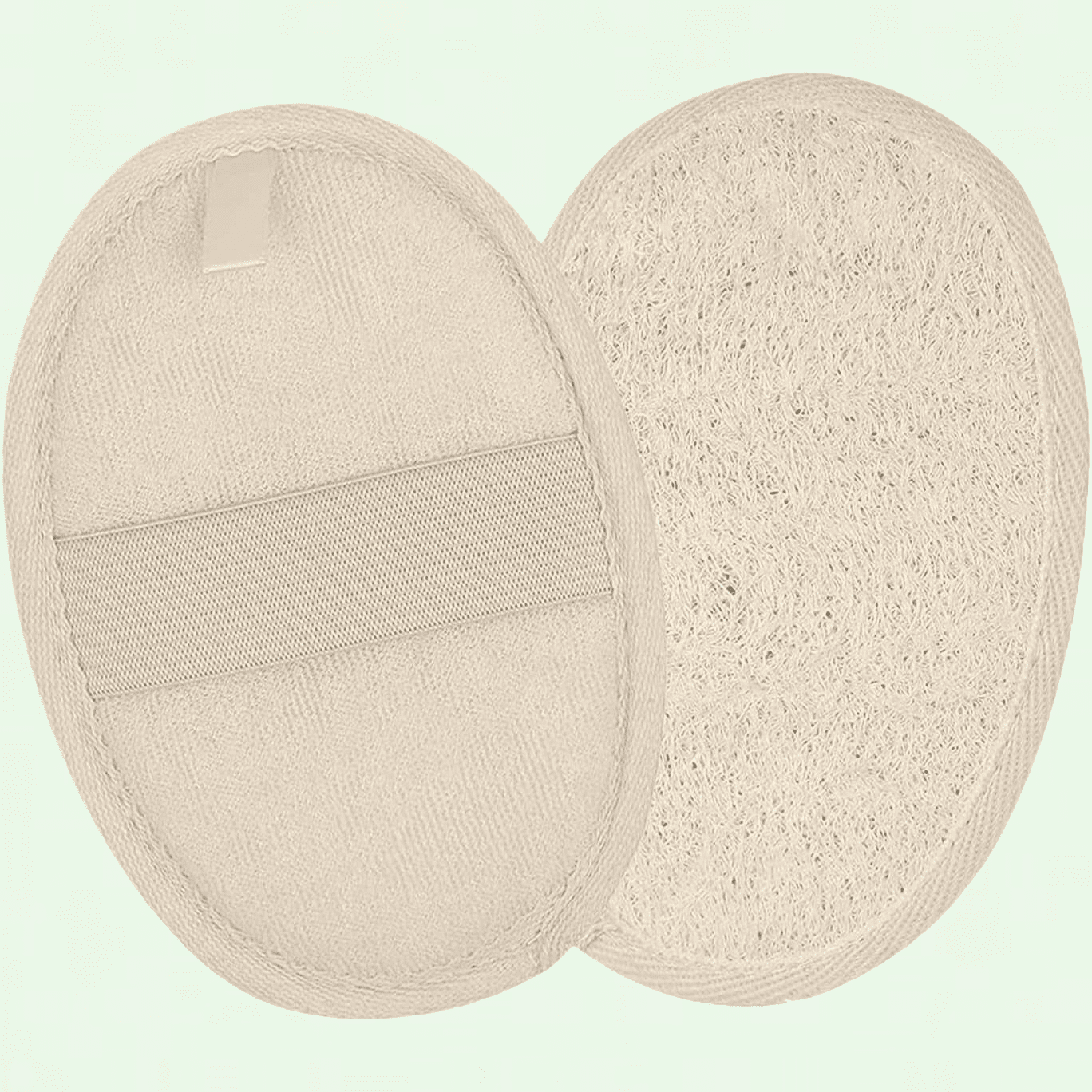 2-Pack Natural Loofah Sponges, Exfoliating Body Scrubber for Shower or ...
