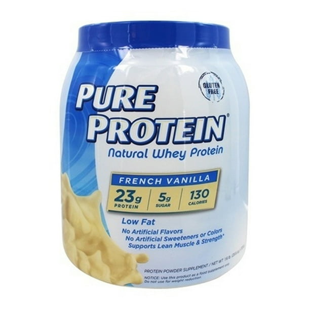 (2 Pack) Natural Whey Protein Powder by Pure Protein, Gluten Free, Keto ...