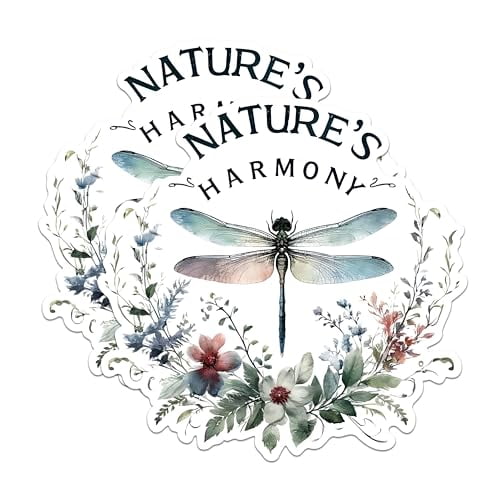 (2 Pack) Nature's Harmony Magnets - Dragonfly Flower Magnets - Nature ...
