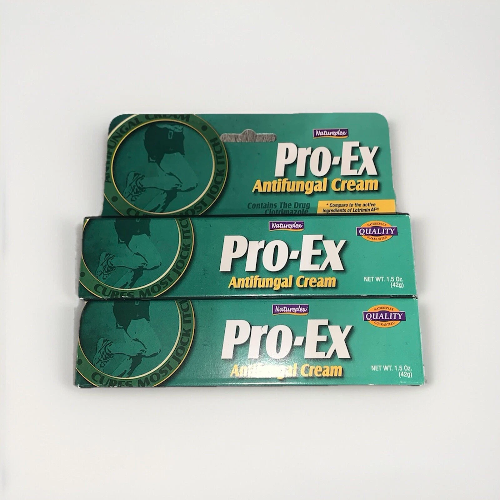 2 Pack Natureplex Pro-Ex Antifungal Cream 1.5Oz- Athlete Foot Jock Itch ...