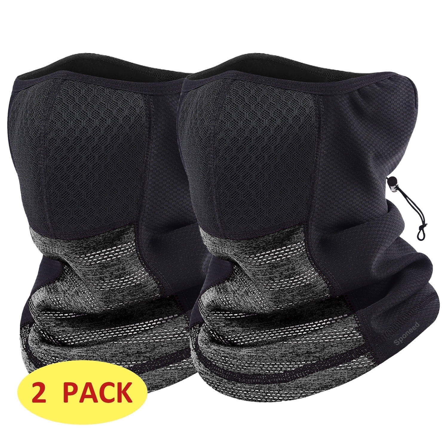 2 Pack Winter Ski Mask for Men Women Face Masks Cold Weather Gear Face Scraf Dark Gray - Walmart.com
