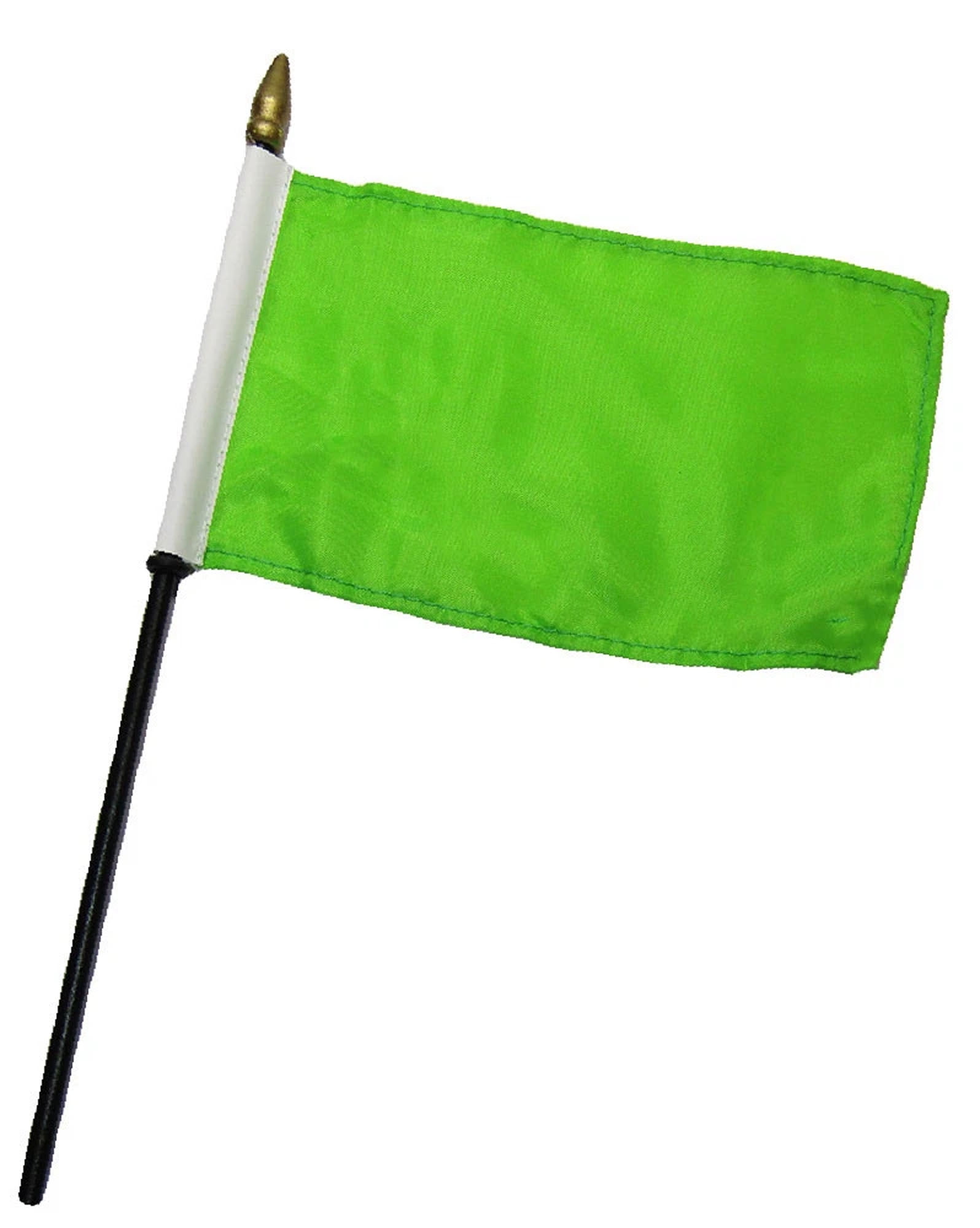 2 Pack Neon Green Plain Solid Color 4"x6" Flag Desk Set Table Wooden ...