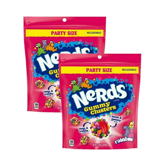 2 Pack | Nerds Gummy Clusters, 32 oz. - Walmart.com