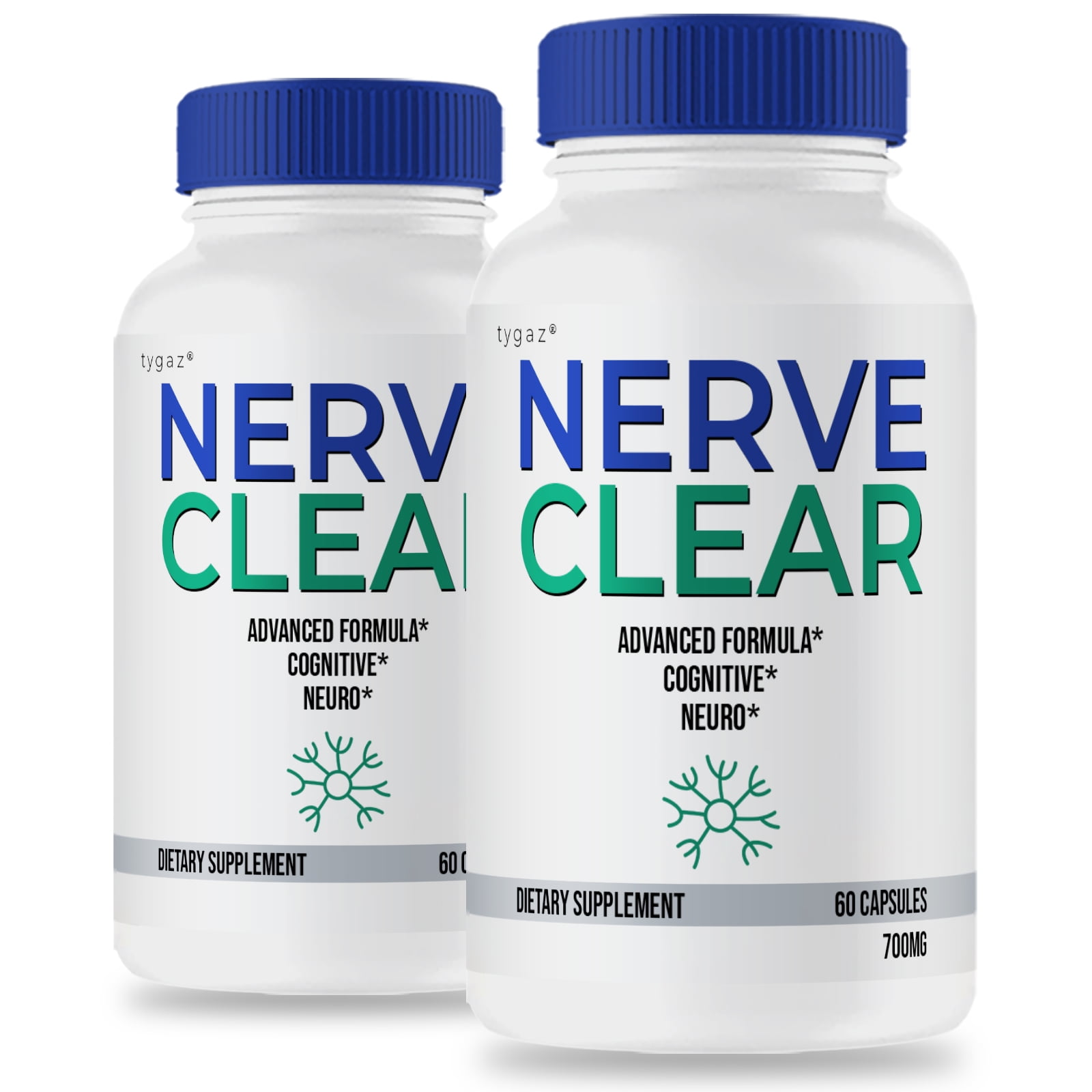 (2 Pack) Nerve Clear - Nerve Clear Pill Supplement - Walmart.com