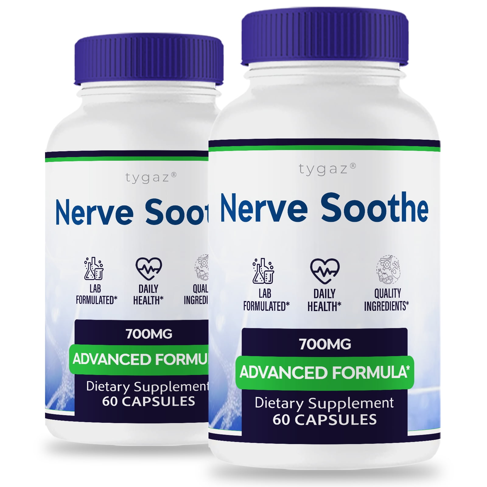 (2 Pack) Nerve Soothe - Nerve Soothe Pill Supplement - Walmart.com