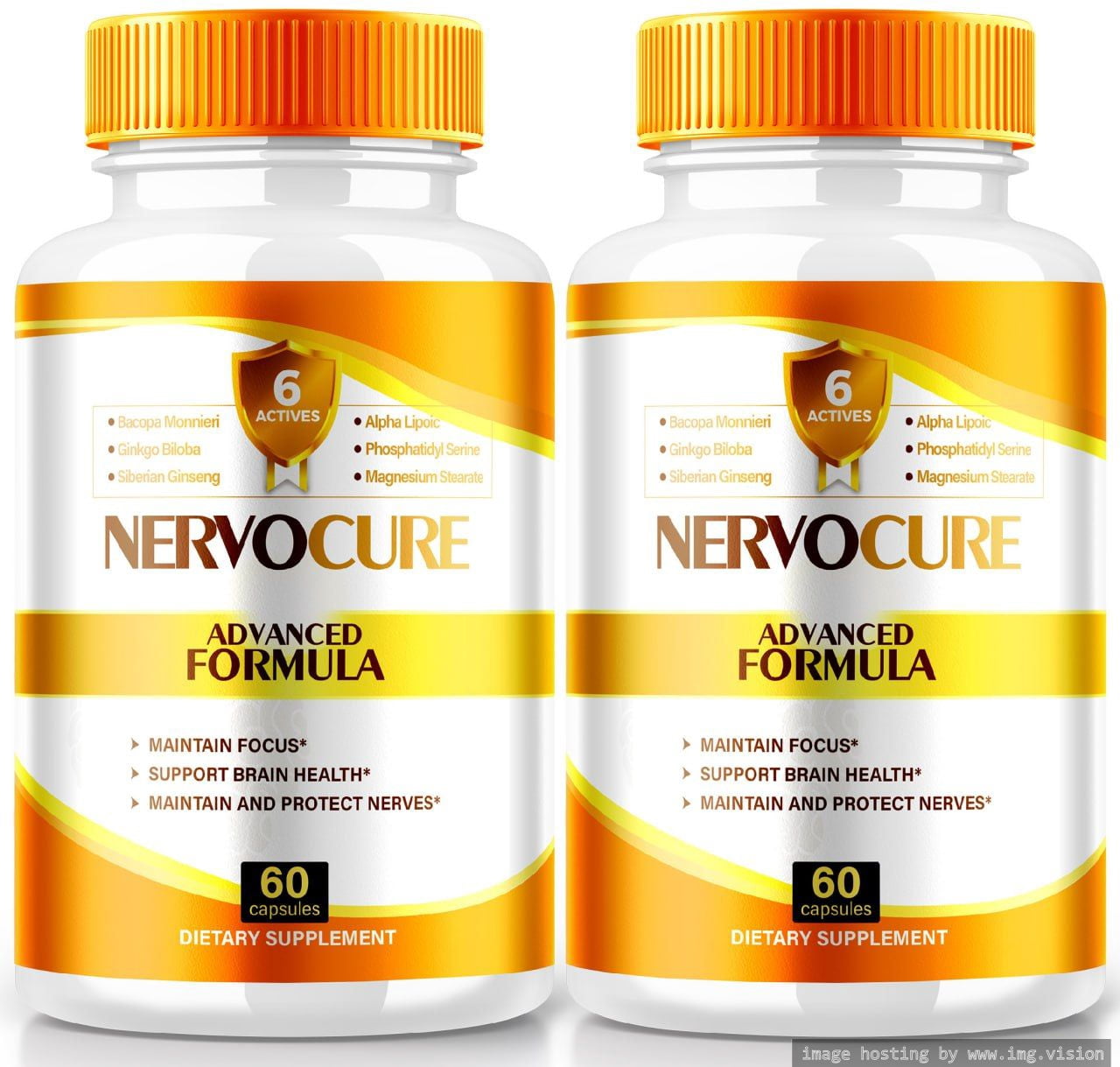 (2 Pack) NervoCure Capsules, All Natural Formula for Cognitive Health ...
