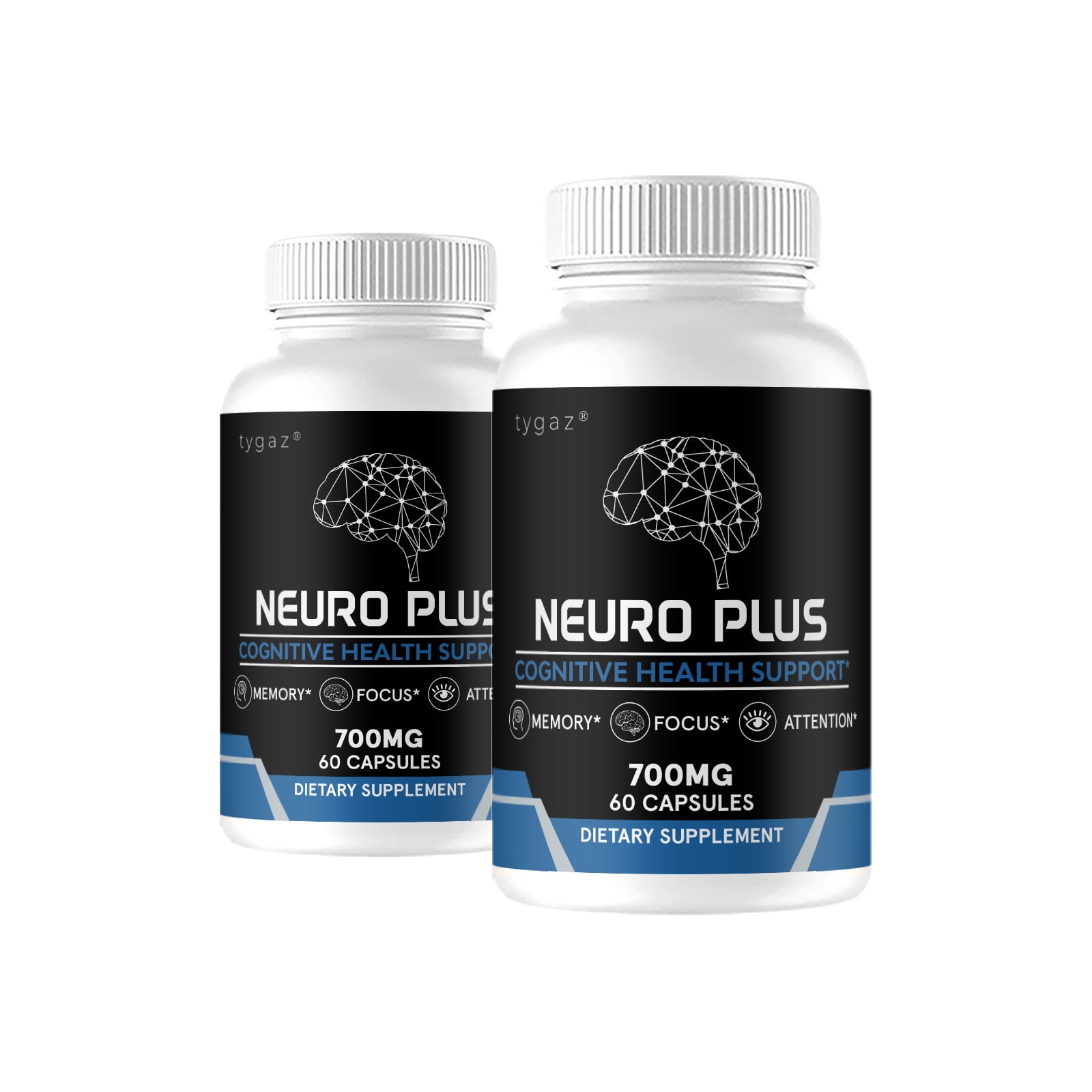 (2 Pack) Neuro Plus - NeuroPlus Pill Supplement - Walmart.com
