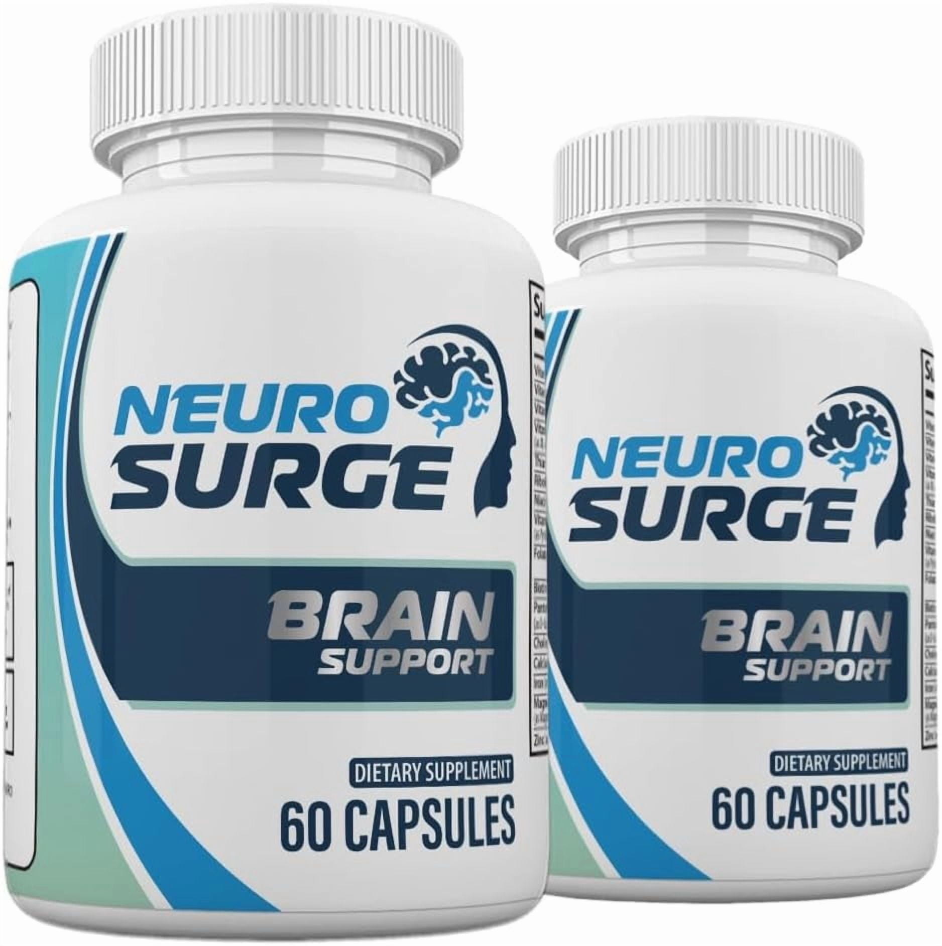 (2 Pack) Neuro Surge Brain and Memory Support Supplement, Neuro Surge ...