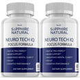 Neuro Tech IQ Brain Supplement Capsules - 2 Pack, 120 Count, Memory ...