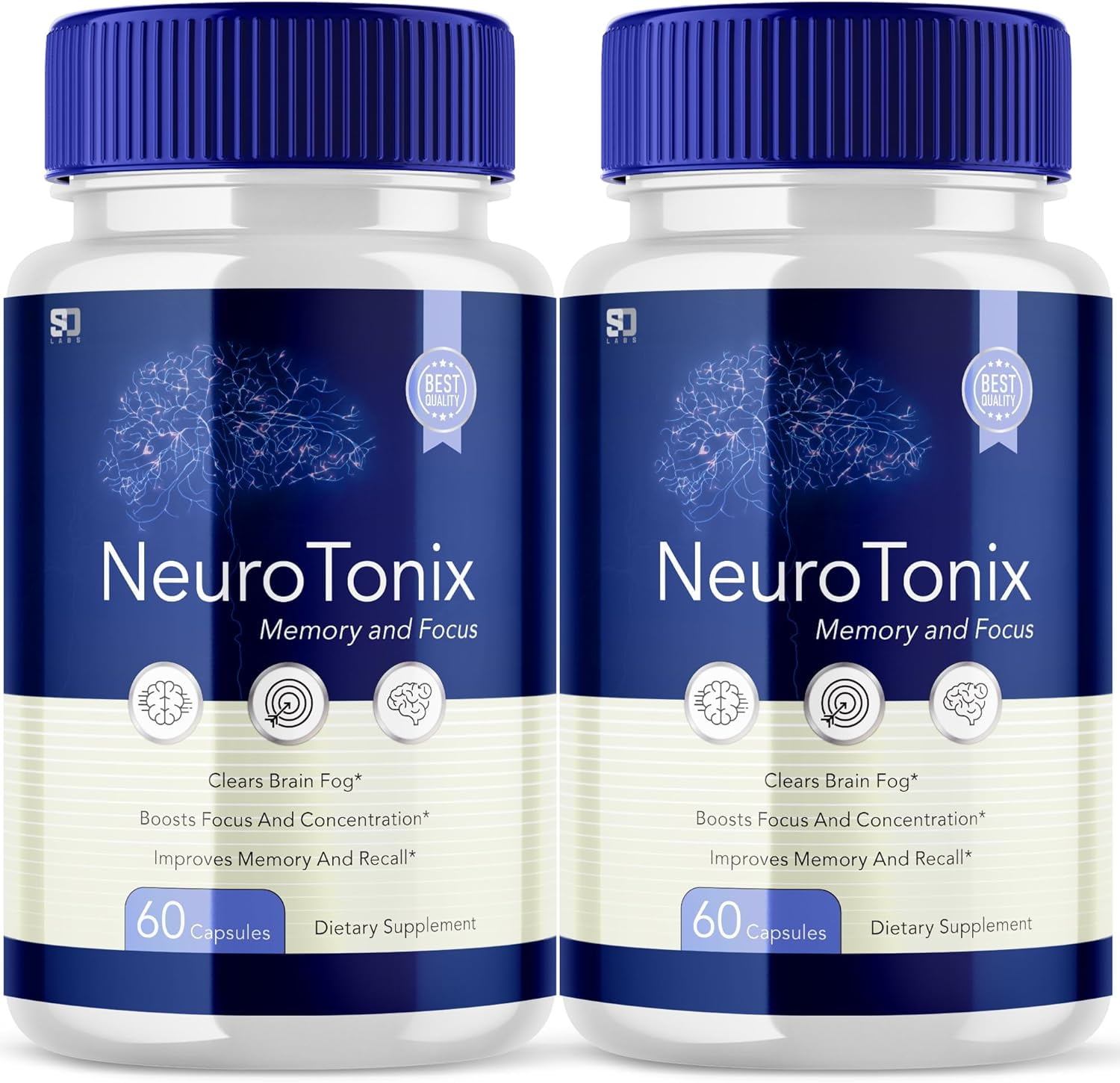 (2 Pack) NeuroTonix - Neuro Tonix - Memory Booster Dietary Supplement ...