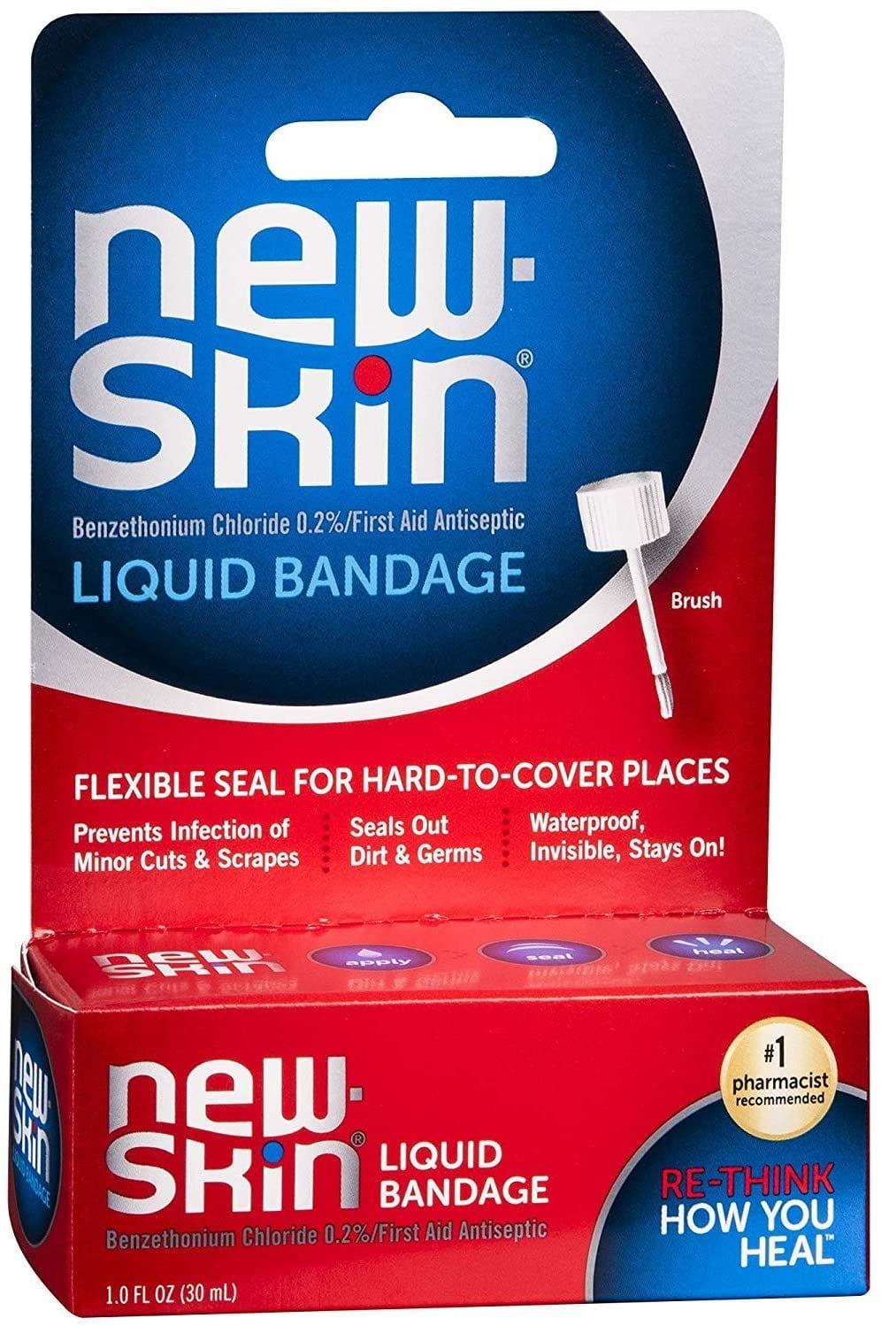 2 Pack - New-Skin Liquid Bandage 1 oz - Walmart.com
