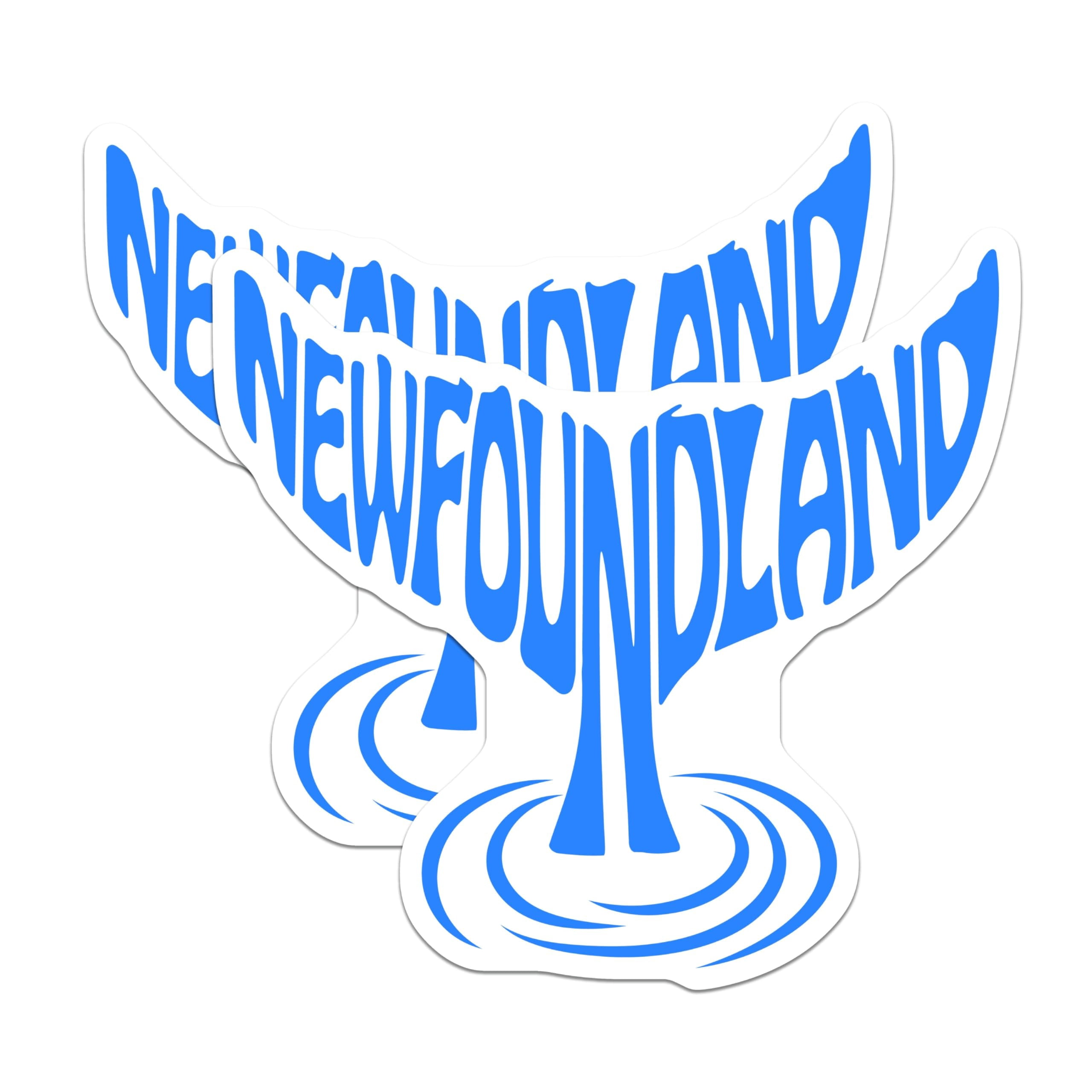 (2 Pack) Newfoundland Whale Tail Stickers - Canada Travel Souvenir ...