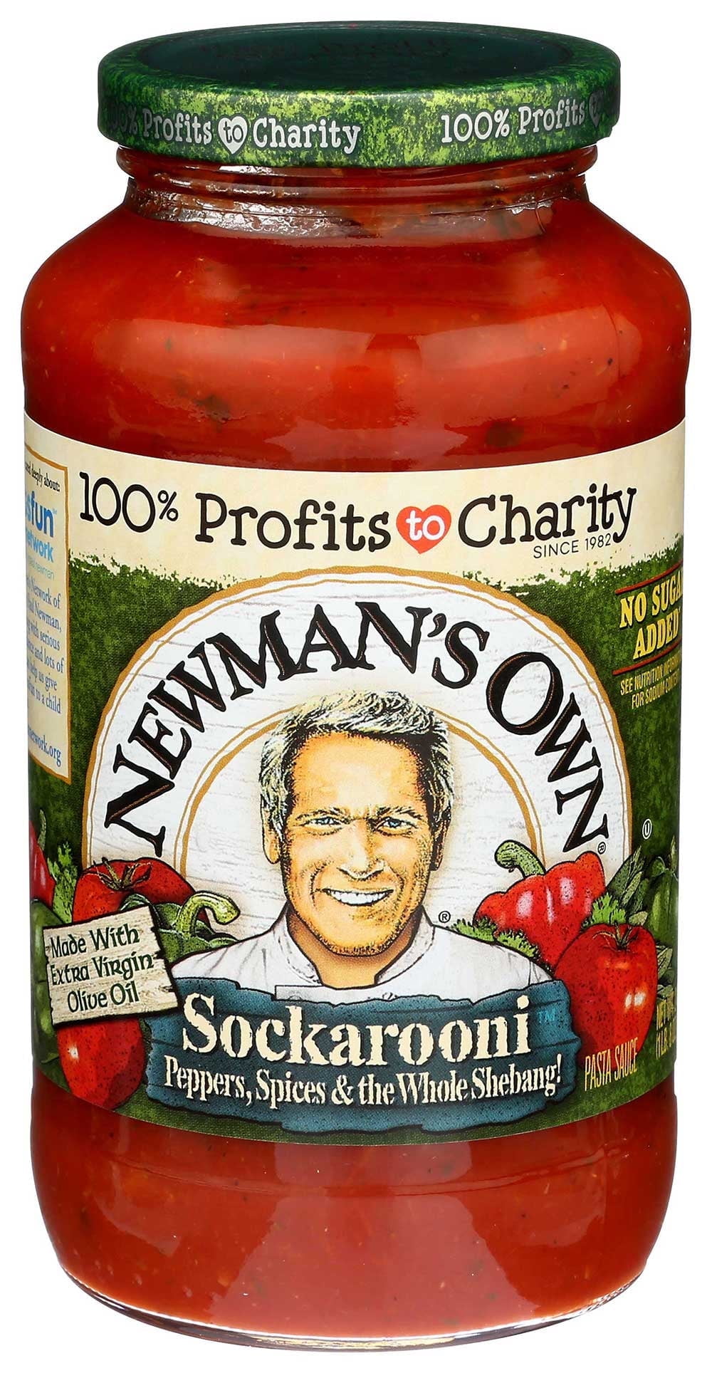 Newman's Own Sockarooni Pasta Sauce, 2 Pack, 24oz Jars, Tomato ...