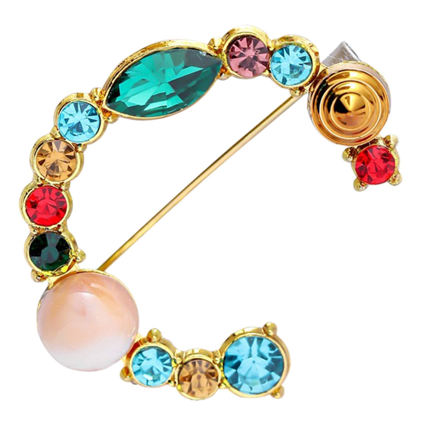 (2-Pack) Nice Letter Brooch and Women Brooches Pin Jewelry Nice Colored ...