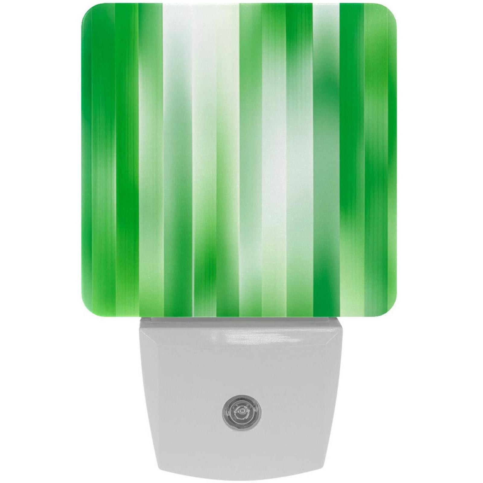 2 Pack Night Light for Kids, Green Gradient Pattern Night Light Plug ...