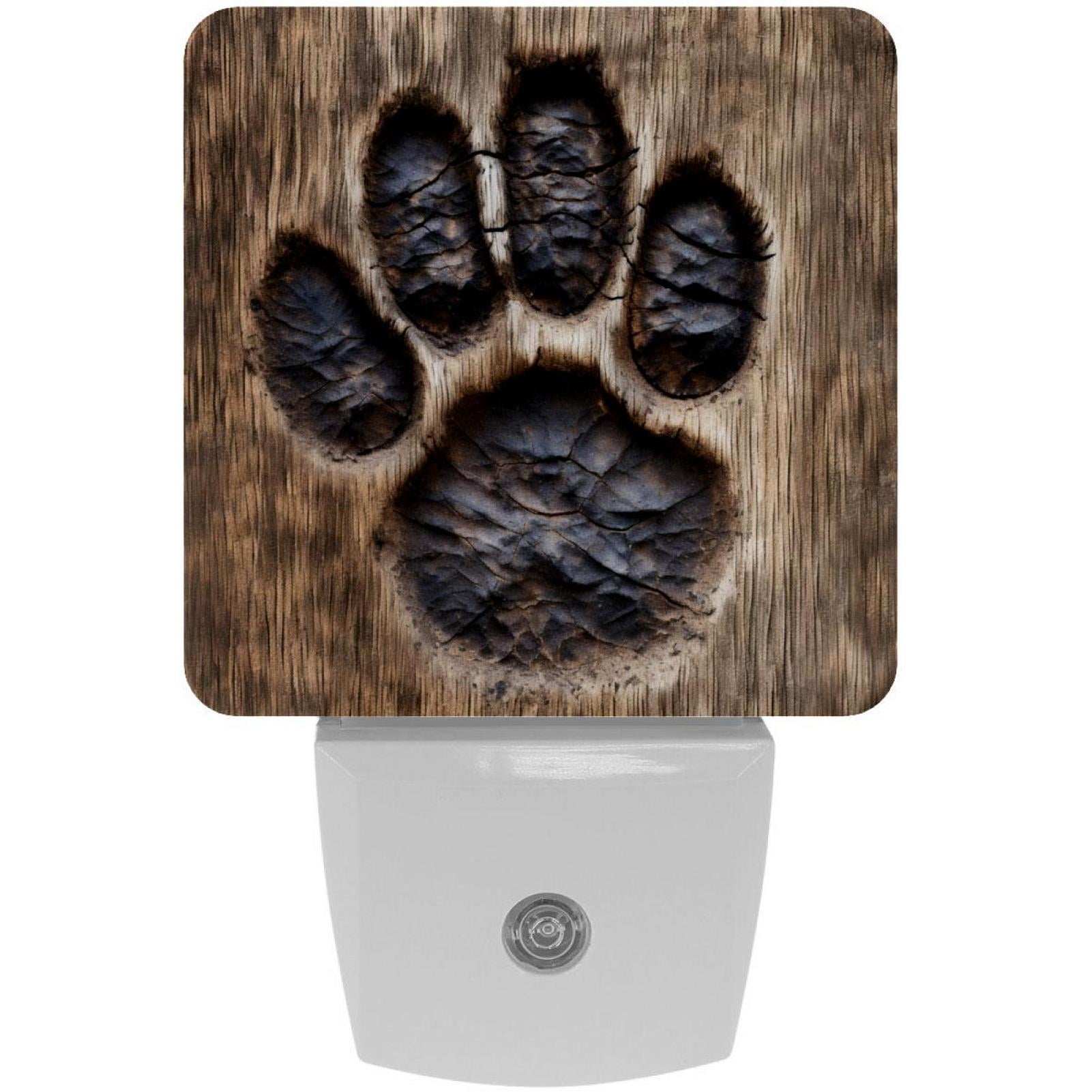 2 Pack Night Light for Kids, Paw Prints Night Light Plug into Wall ...
