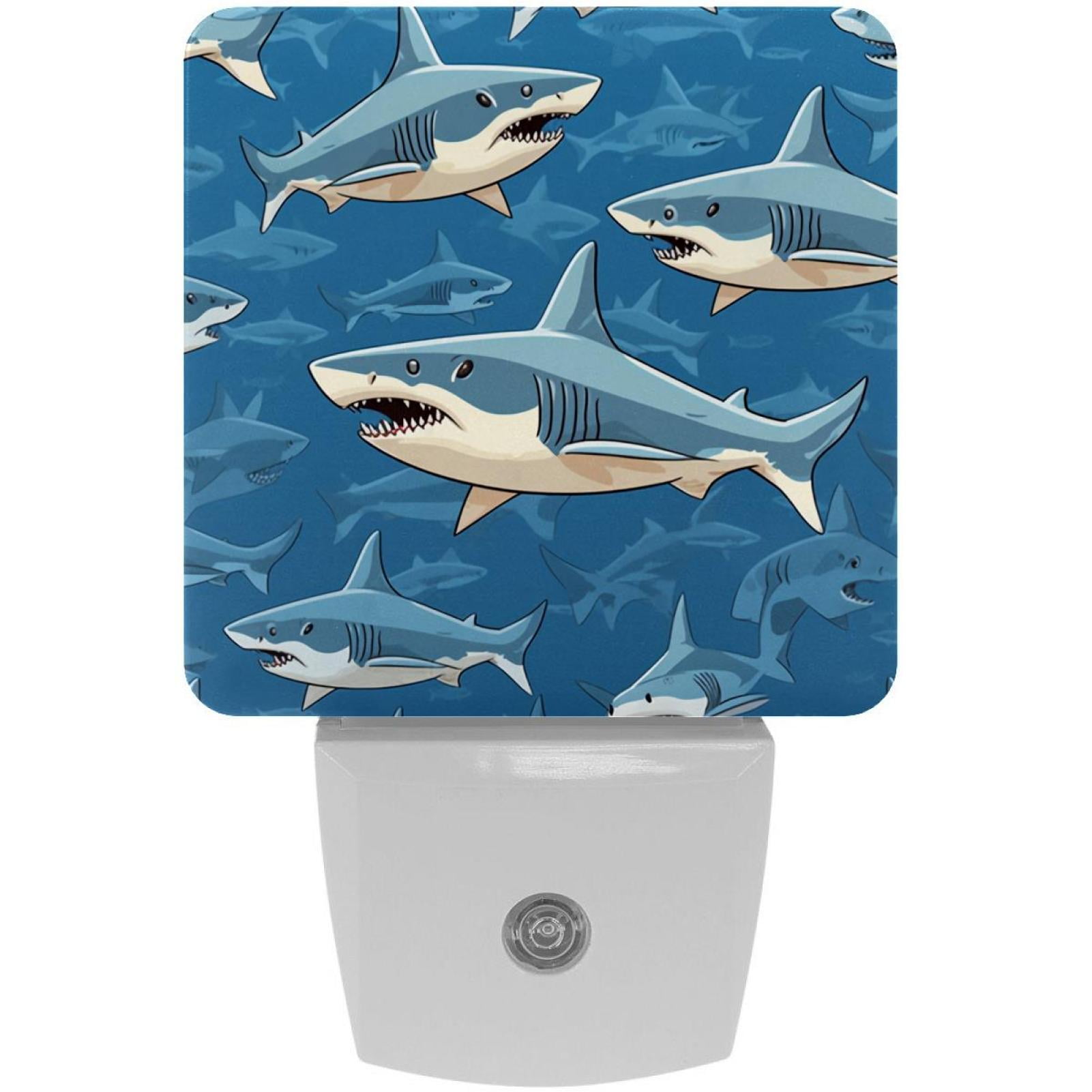 2 Pack Night Light for Kids, Shark Small and Cute Night Light Plug into ...
