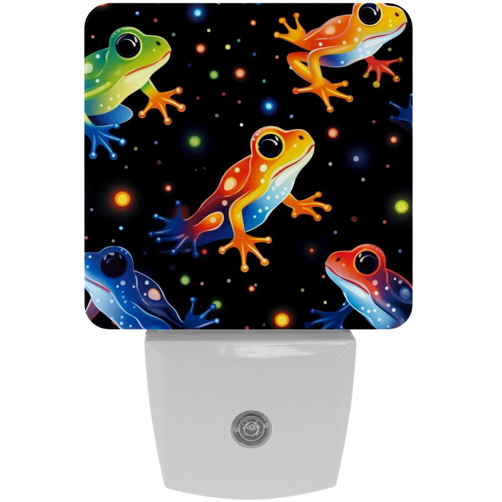 2 Pack Night Light for Kids, Starry Sky Lovely Frogs Pattern Night ...