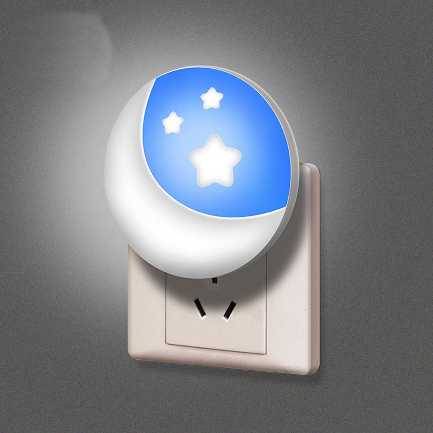 2 Pack Night Light Socket with Light Sensor, LED Night Light for ...