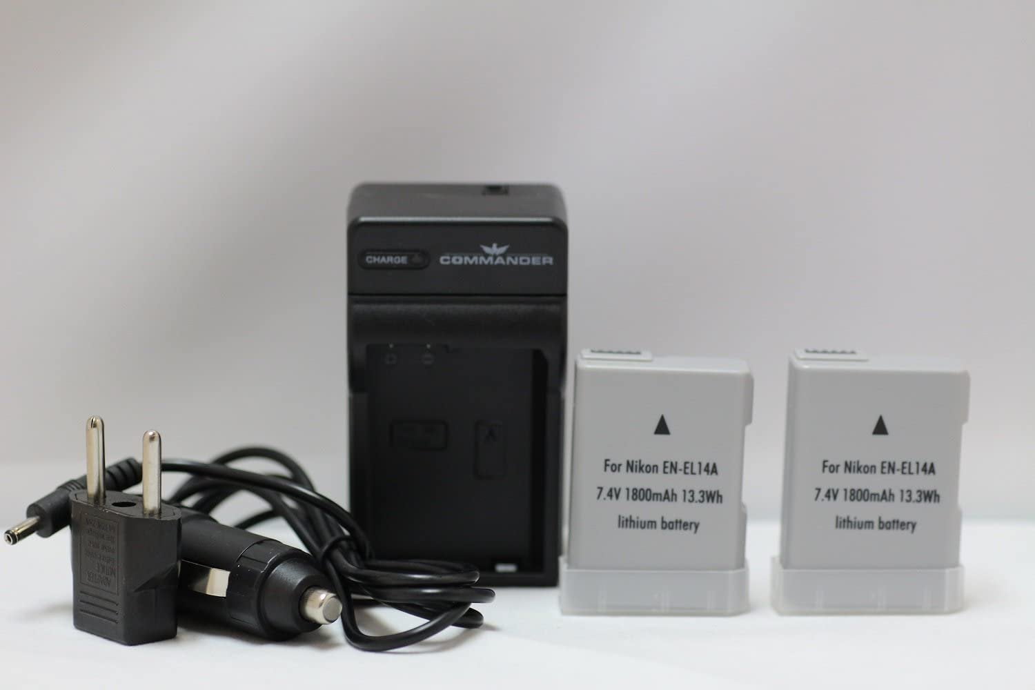 2 Pack Nikon EN-EL14/EN-EL14A Li-Ion Battery Replacement and Charger by ...