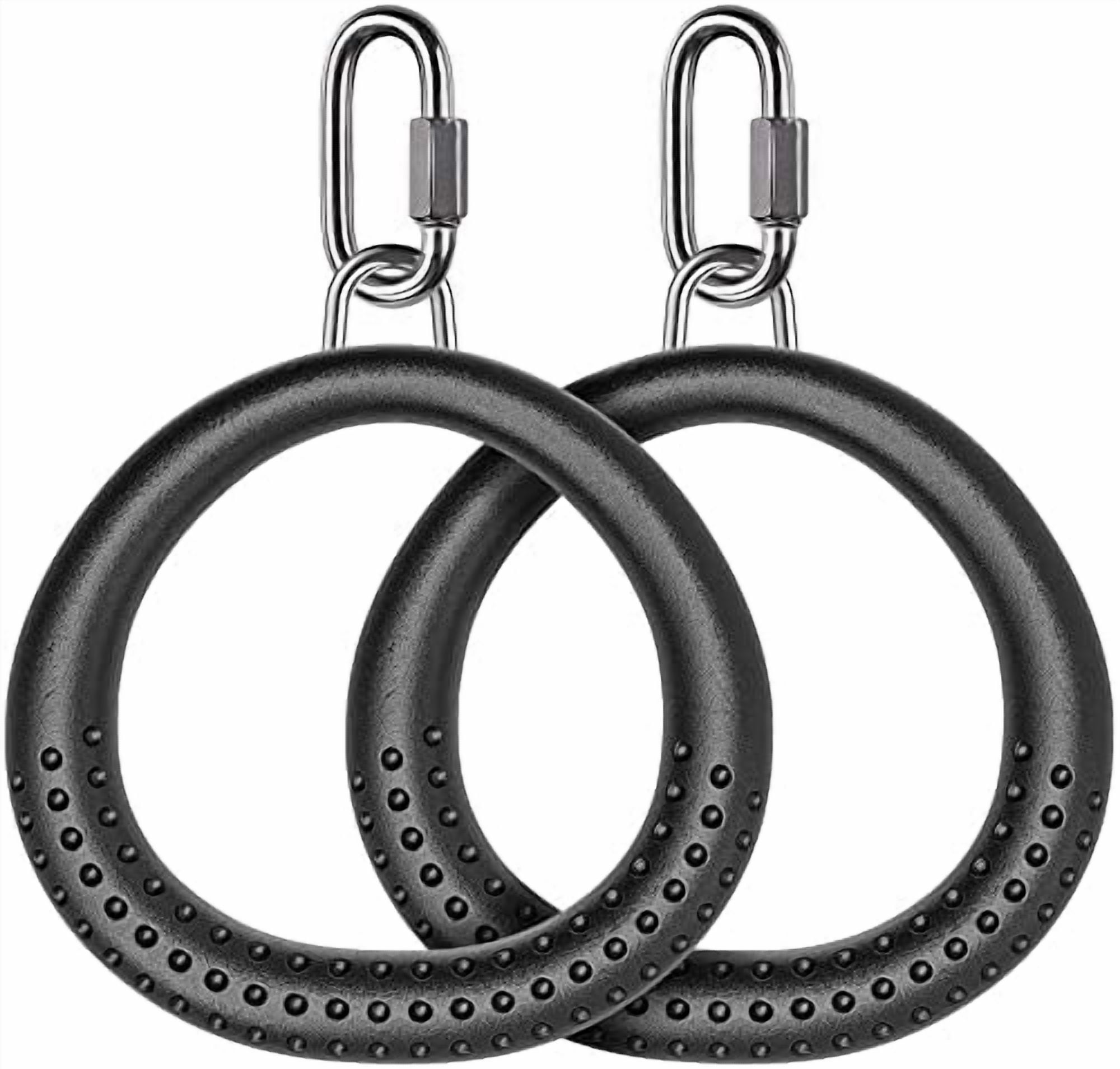 2 Pack of Ninja Gymnastic Rings,Monkey Ring Outdoor Backyard Ninja ...