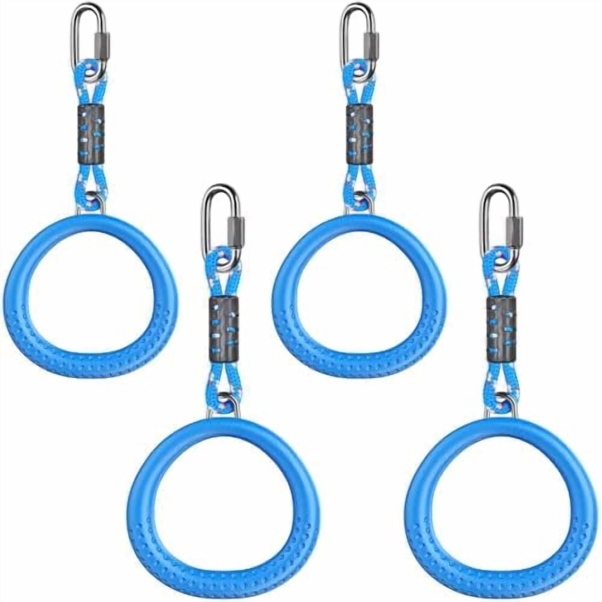 2 Pack of Ninja Gymnastic Rings,Monkey Ring Outdoor Backyard Ninja ...