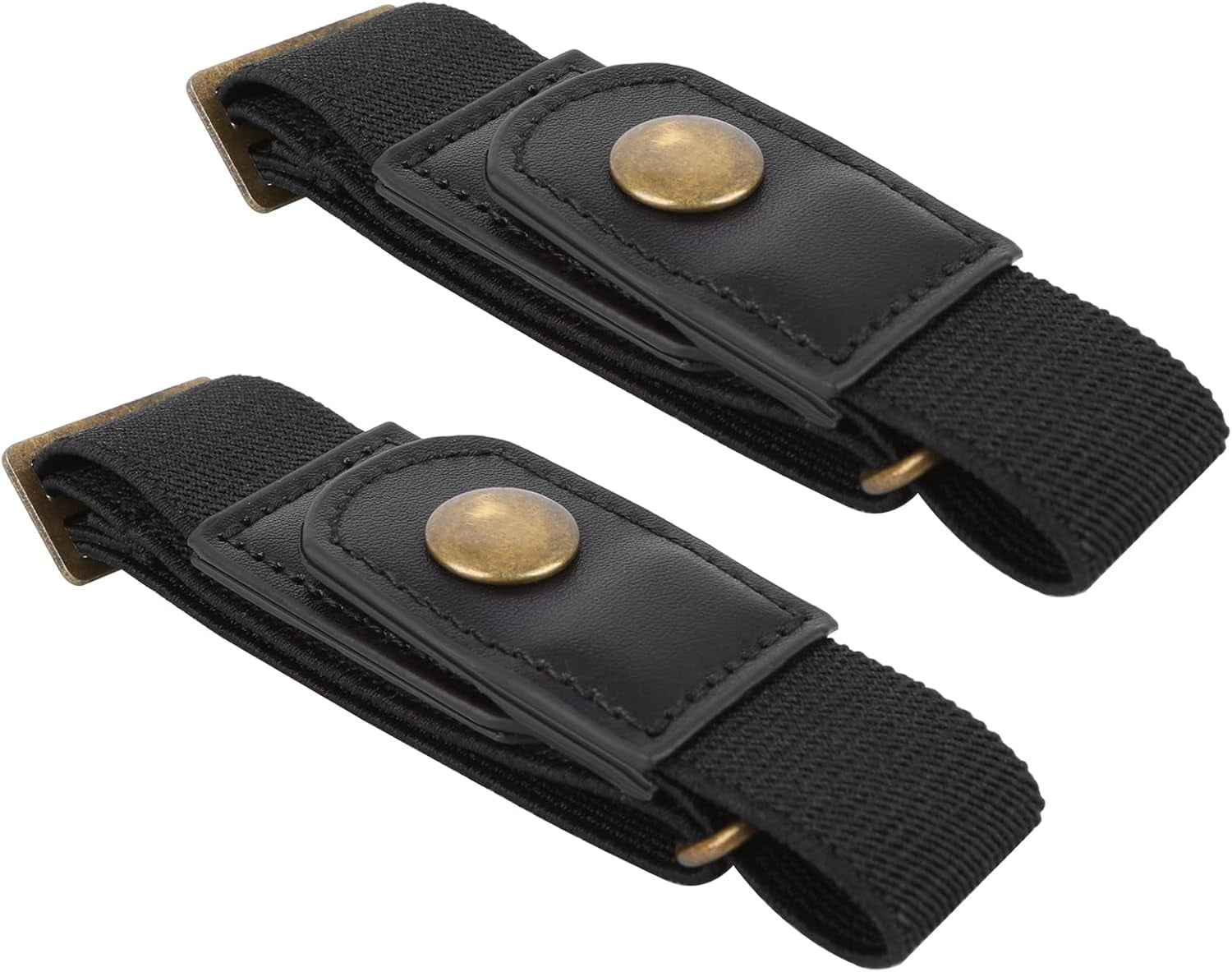 2 Pack No Buckle Elastic Stretch Belt for Women and Men Invisible ...
