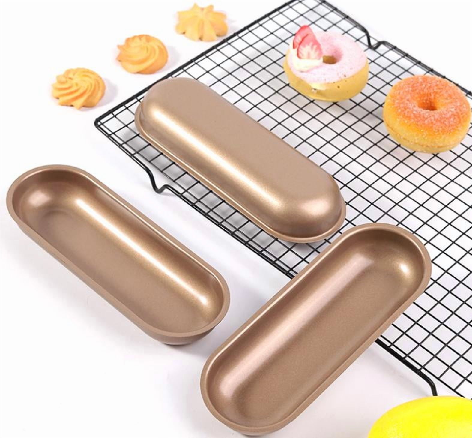 2-Pack Non-Stick Mini Loaf Pan Set for Baking Perfectly Uniform ...