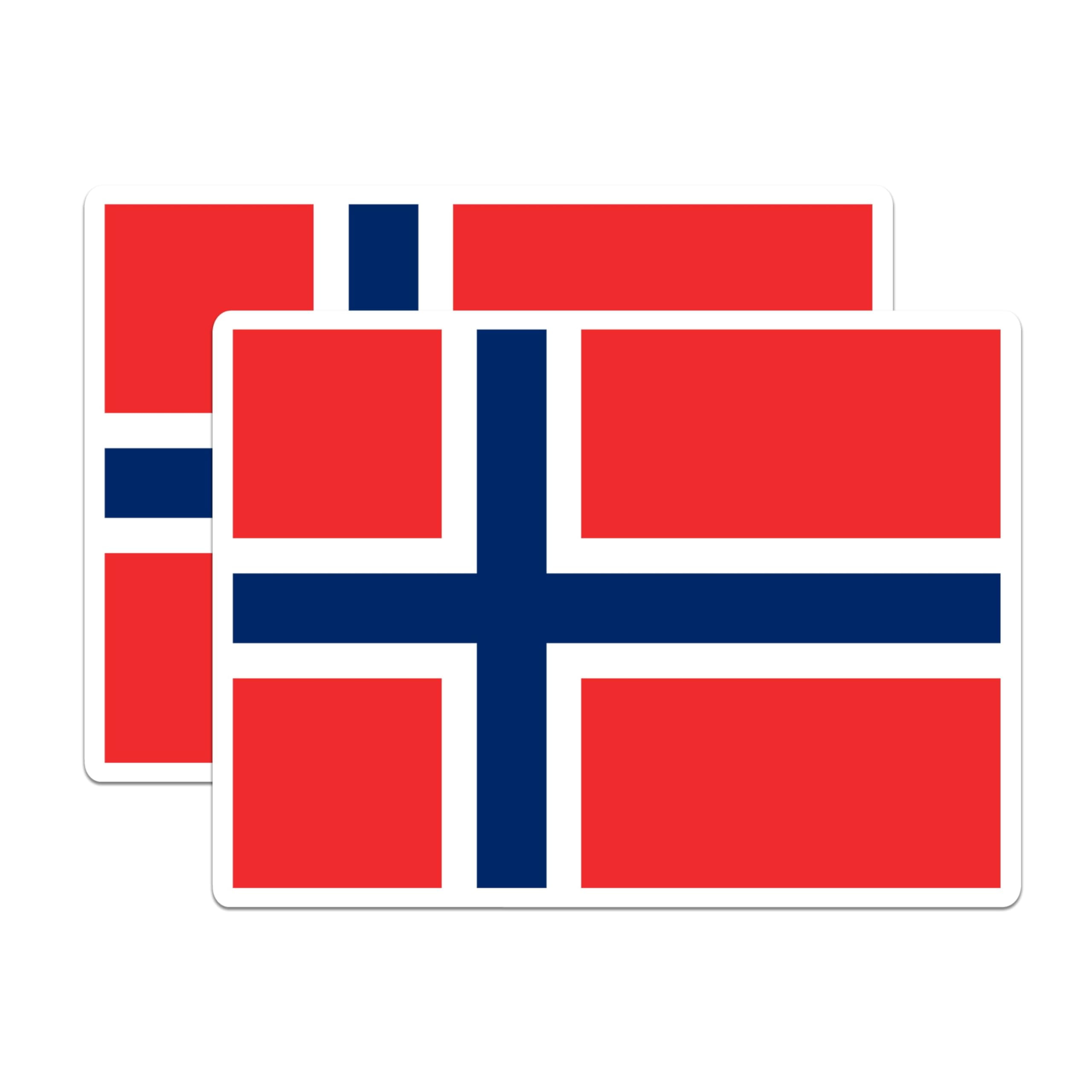 (2 Pack) Norway World Flag Magnets - Pride - 5 Inches On Longest Side ...