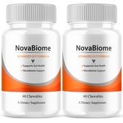 (2 Pack) NovaBiome Advanced Gut Formula, Nova Biom Daily Support (120 ...