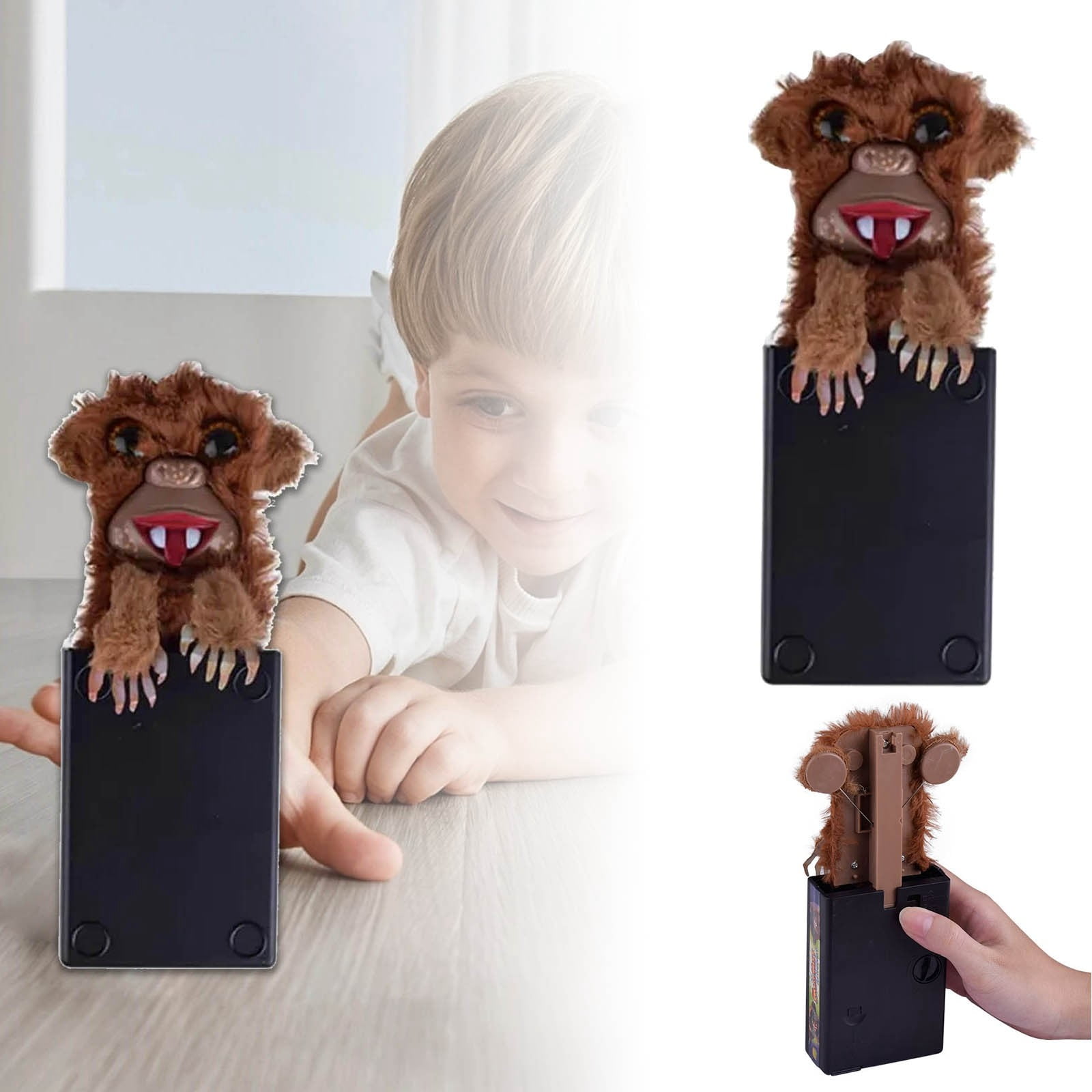 (2 Pack) Novelty Funny Toy Surprise Prank Monkey Toy Realistic Prank ...