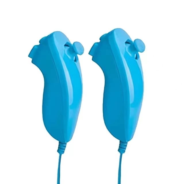 2 Pack Nunchuck Controllers for Wii, Remote Nunchuk Jostick Game ...